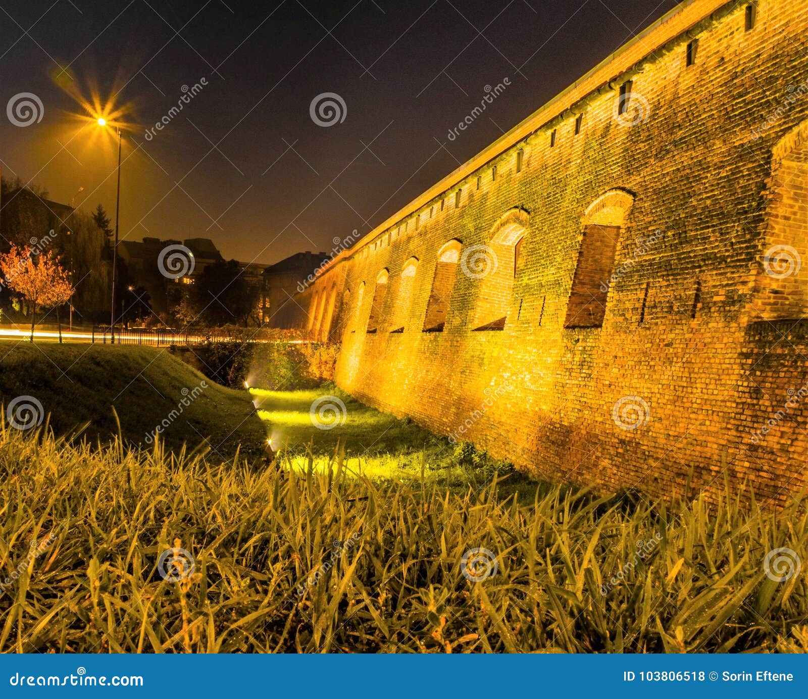Timisoara by night 4 stock photo. Image of walls, light - 103806518