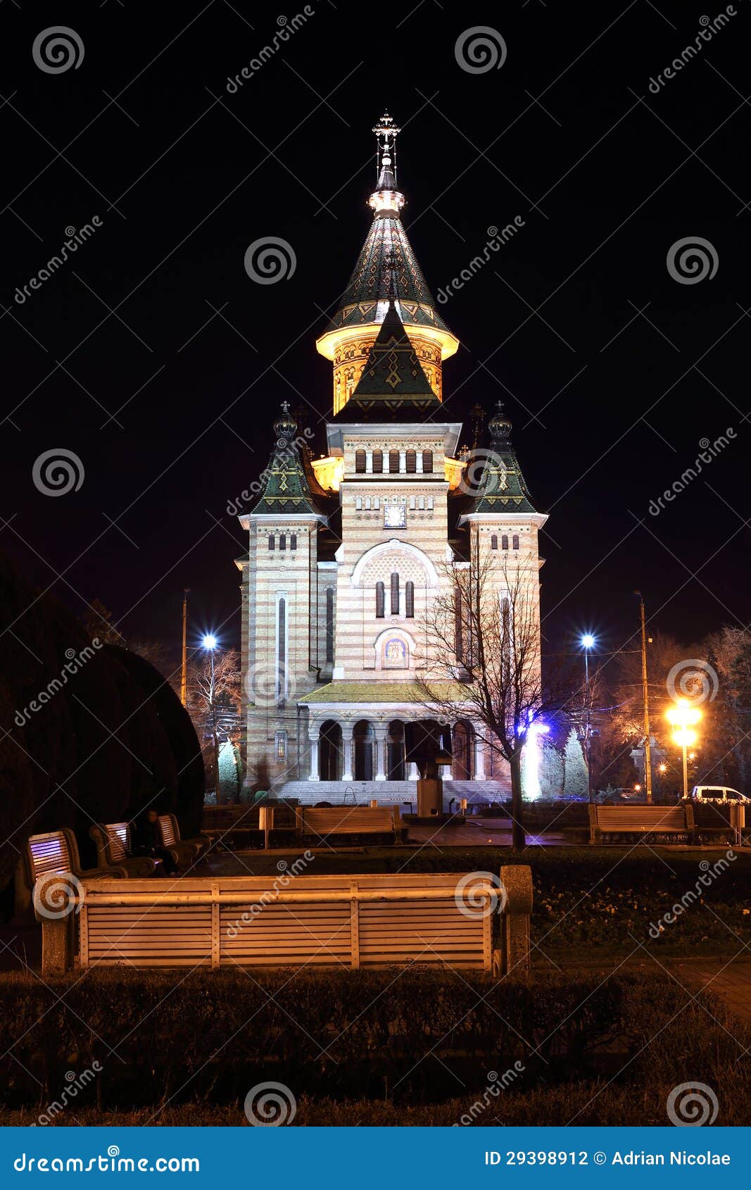 The Timisoara Orthodox Cathedral Stock Photo - Image of landmark, tower ...