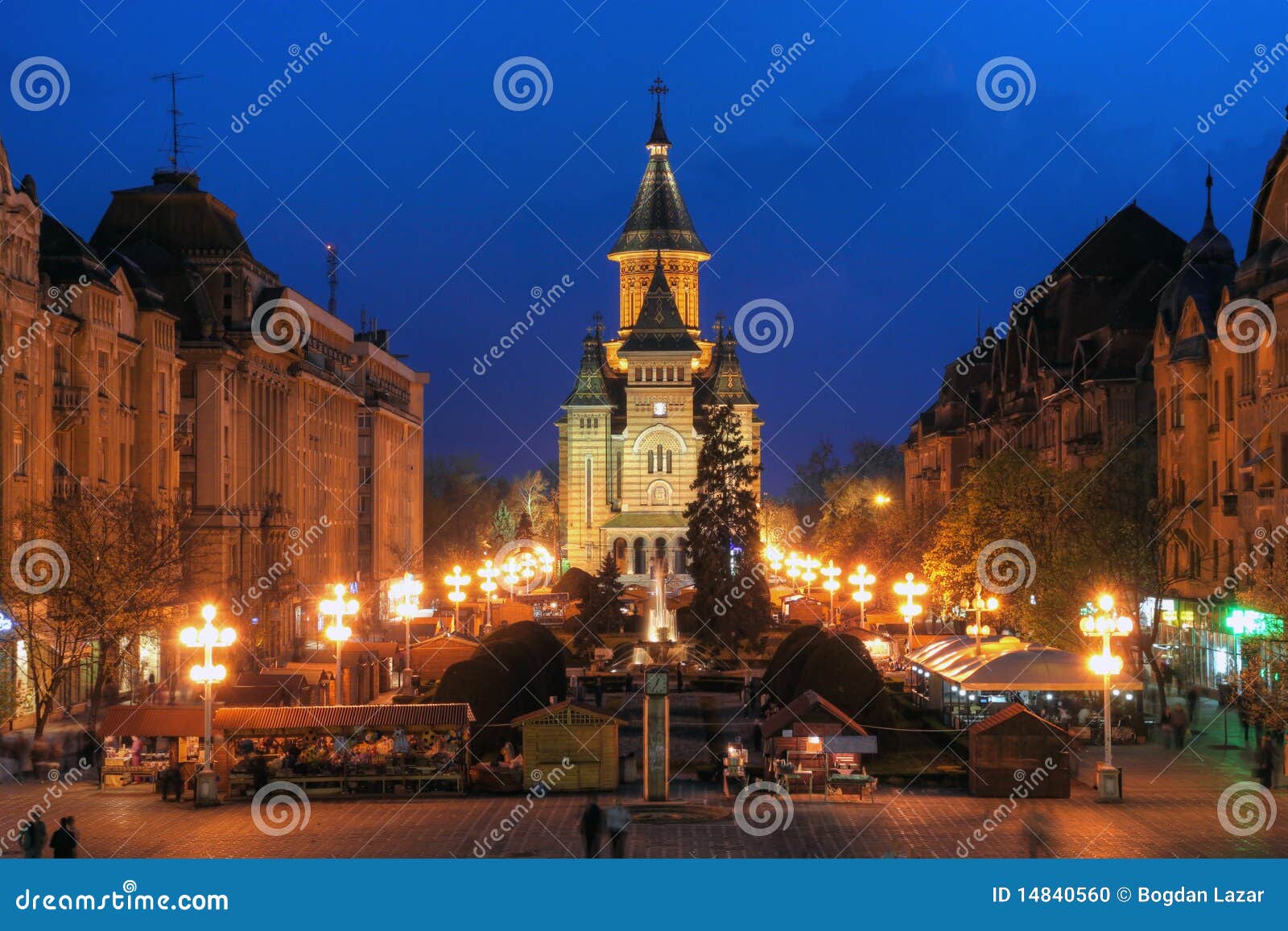 Timisoara Orthodox Cathedral, Romania Stock Photo - Image of urban ...