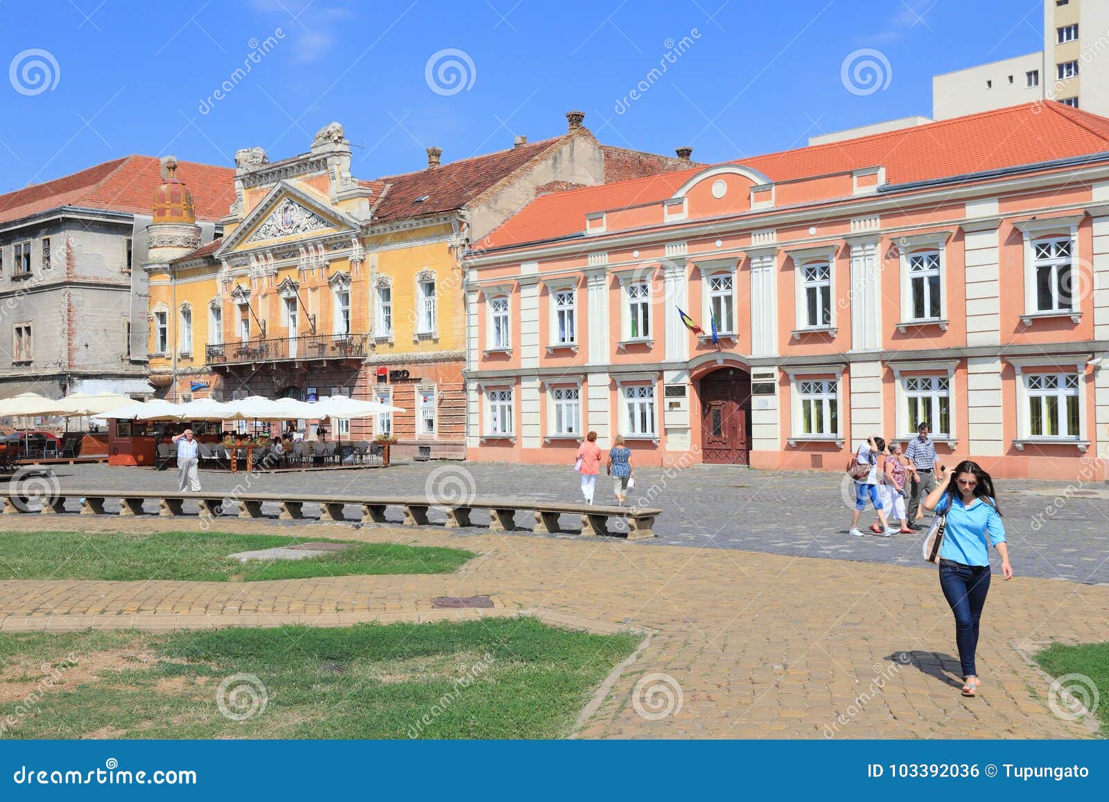 Timisoara, Piata - Unirii zdjęcie editorial. Obraz złożonej z ...