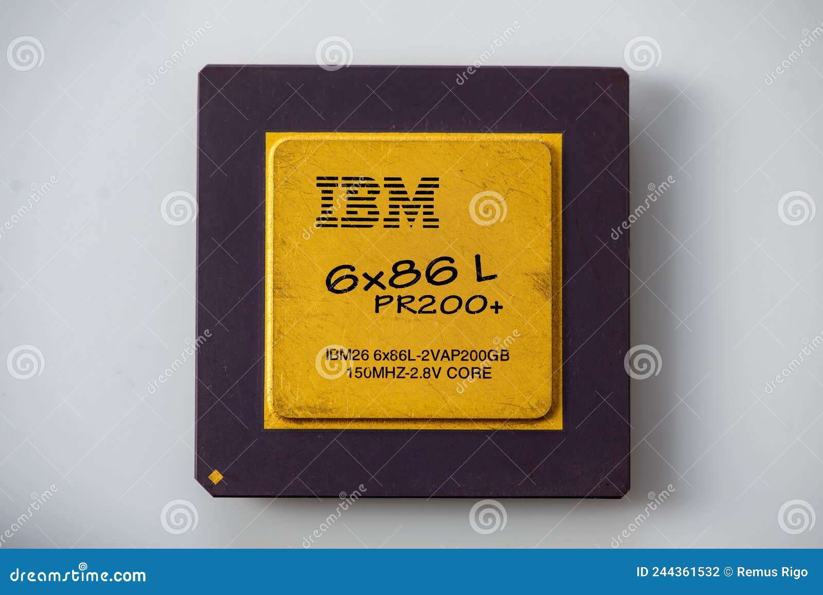 Close-up of a Processor Isolated on White Background Editorial ...