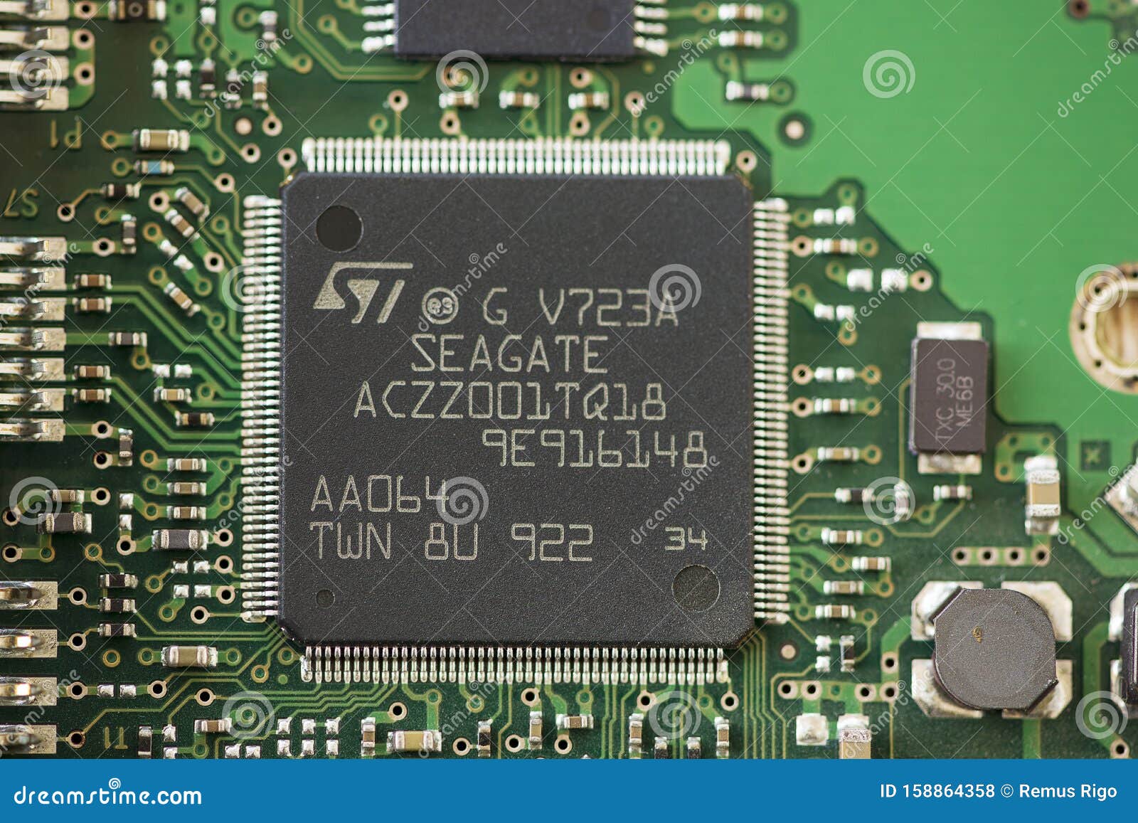 Close-up of a Microprocessor Editorial Stock Photo - Image of romania ...