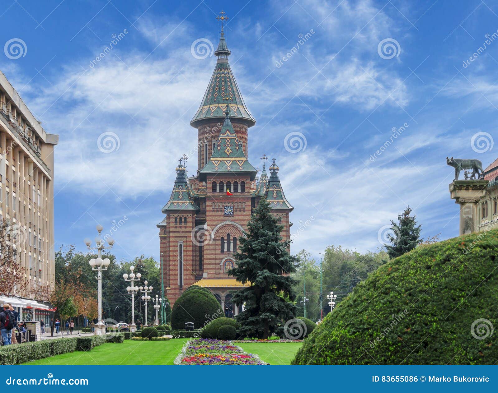 TIMISOARA, ROMANIA - 15 OCTOBER 2016 Romanian Orthodox Cathedral in ...