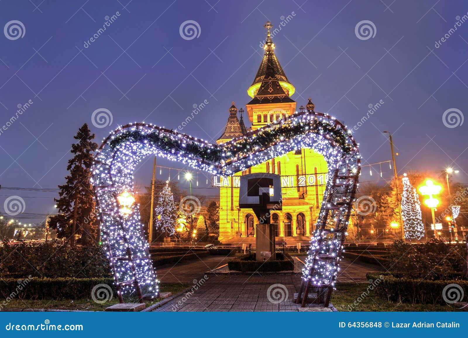 Timisoara, Romania stock photo. Image of color, landmark - 64356848