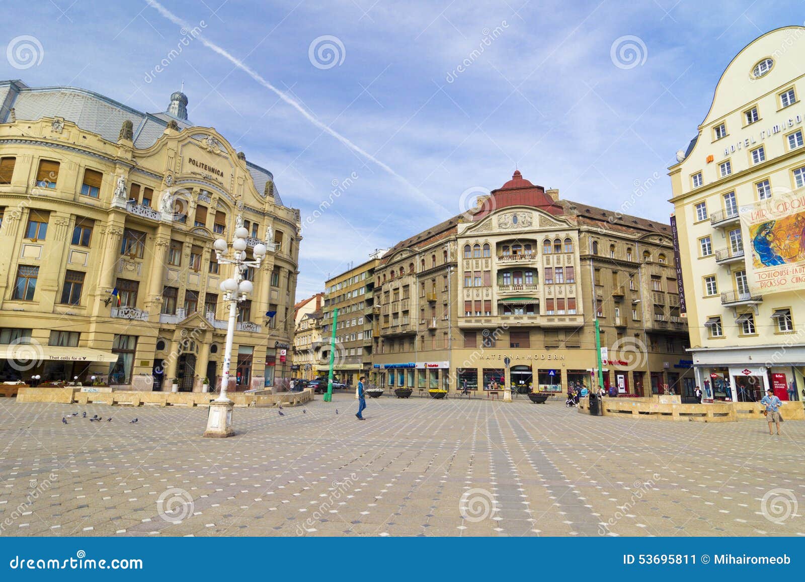 Timisoara, Romania - Yak 52 Airplanes From The Team Iacarii Acrobati ...