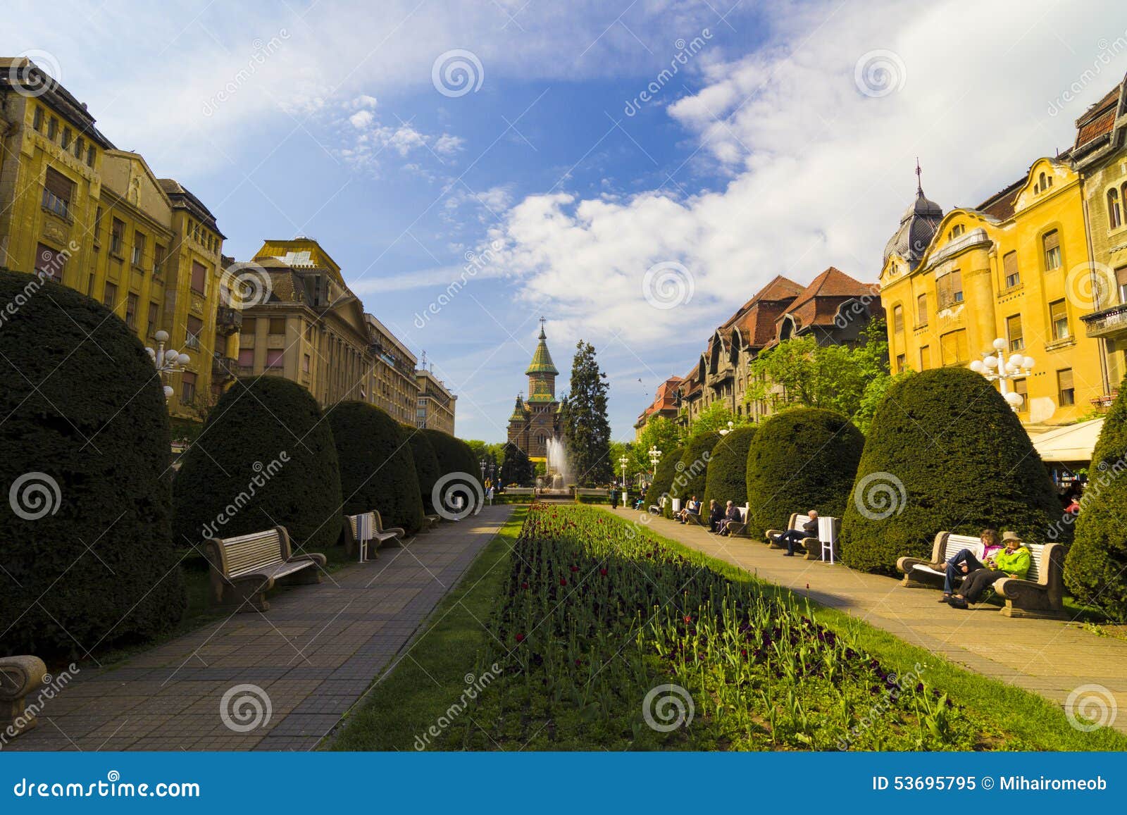 Timisoara - Victory Square editorial image. Image of beautiful - 53695795