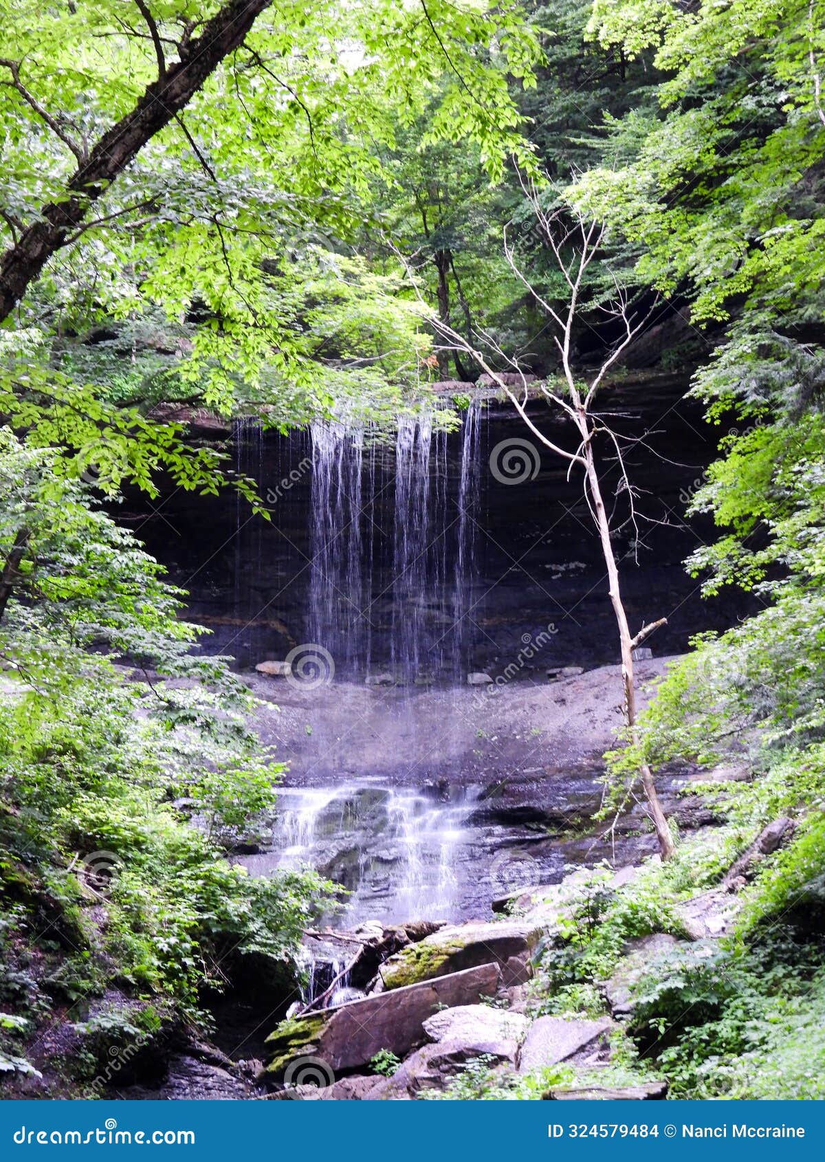 Tinker Falls a Small Natural Rock Amphitheater Waterfall in Truxton NYS ...