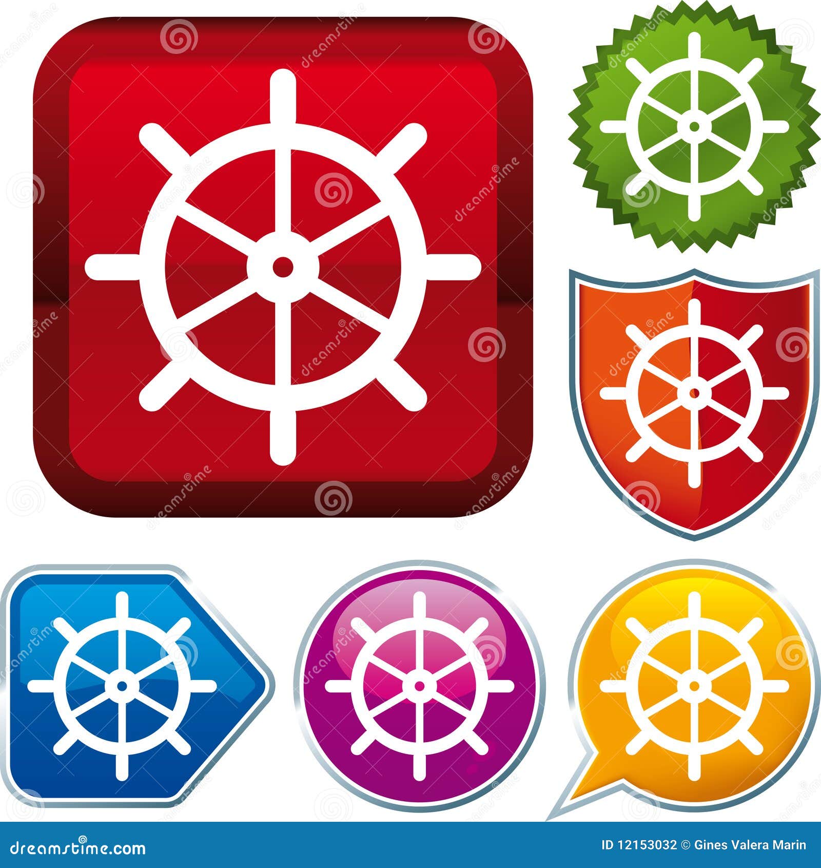 Timone dell'icona illustrazione vettoriale. Illustrazione di arancione ...