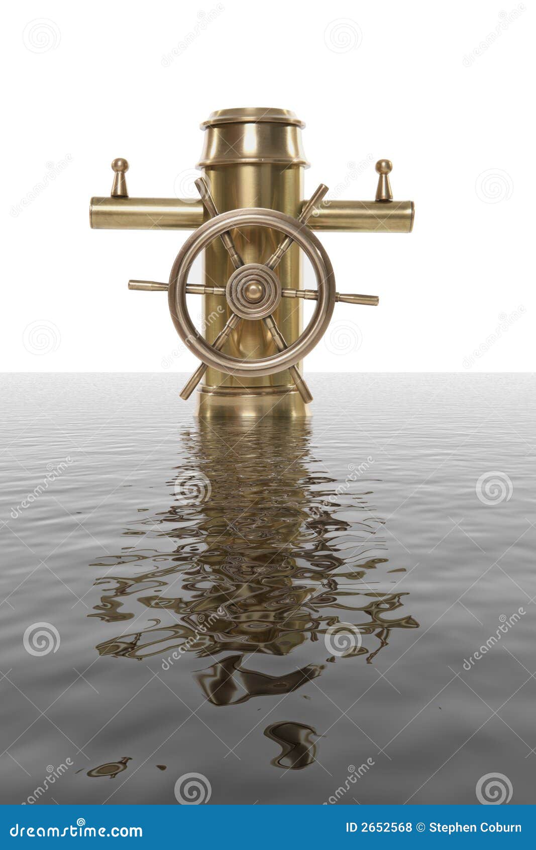 Timone dell'oro illustrazione di stock. Illustrazione di barca - 2652568