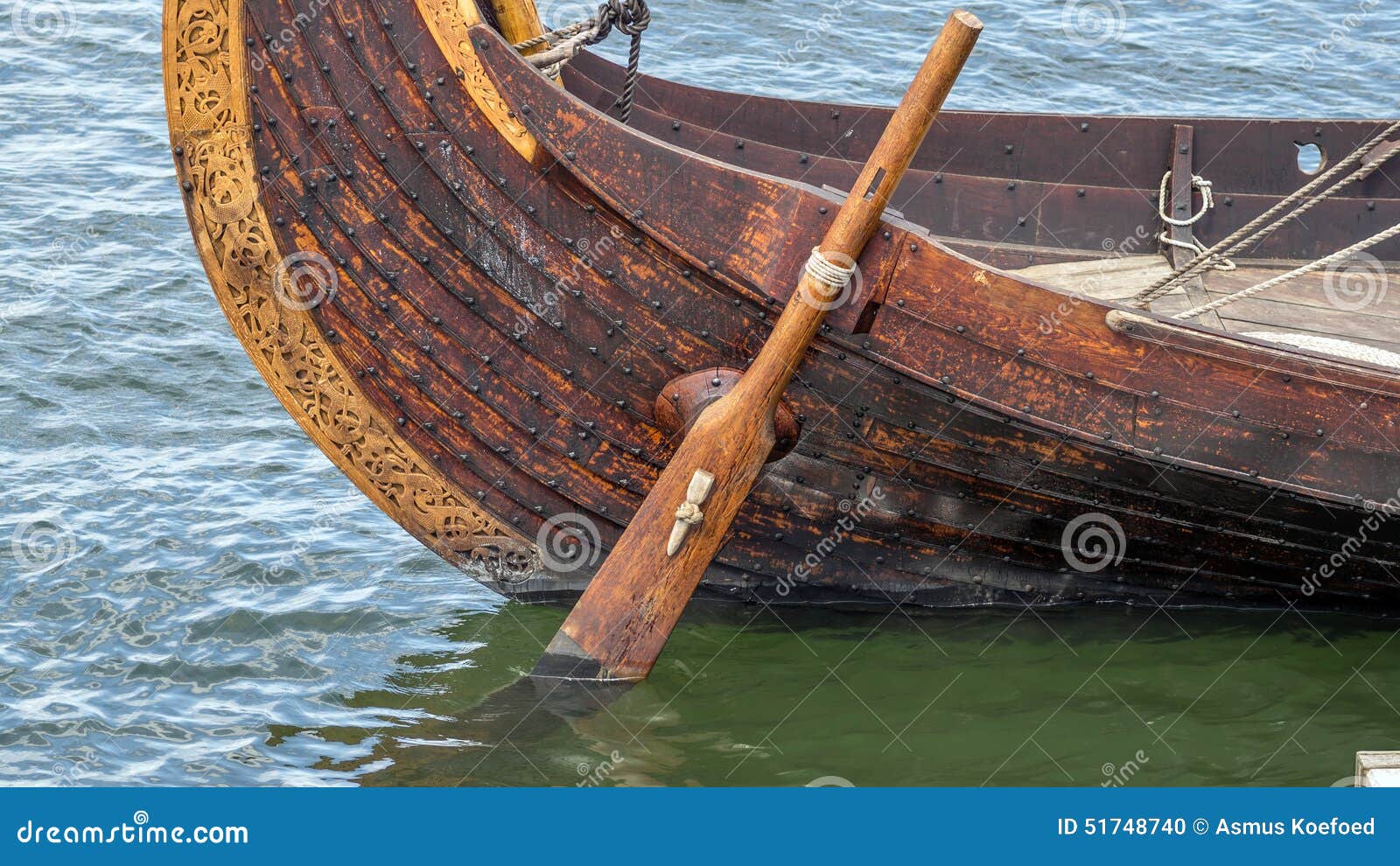 Timone Della Nave Di Viking Fotografia Stock - Immagine di norvegia ...