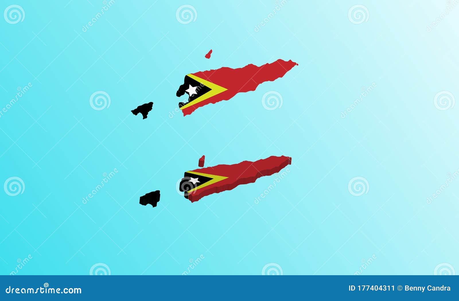 Timor Leste Map 3D Icon Vector Illustration Stock Vector - Illustration ...