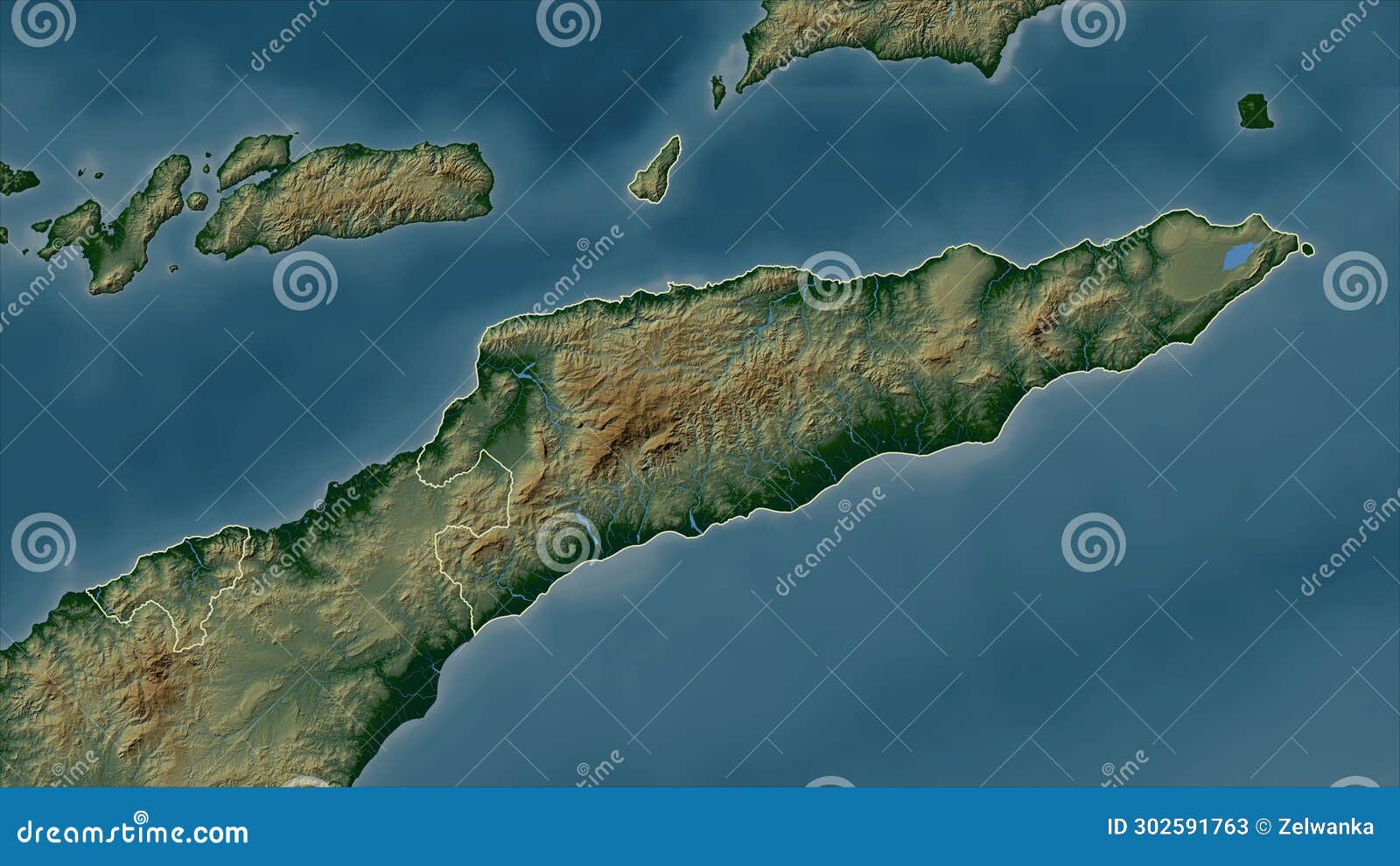 Timor Leste Map In Asia, Icons Showing Timor Leste Location And Flags ...