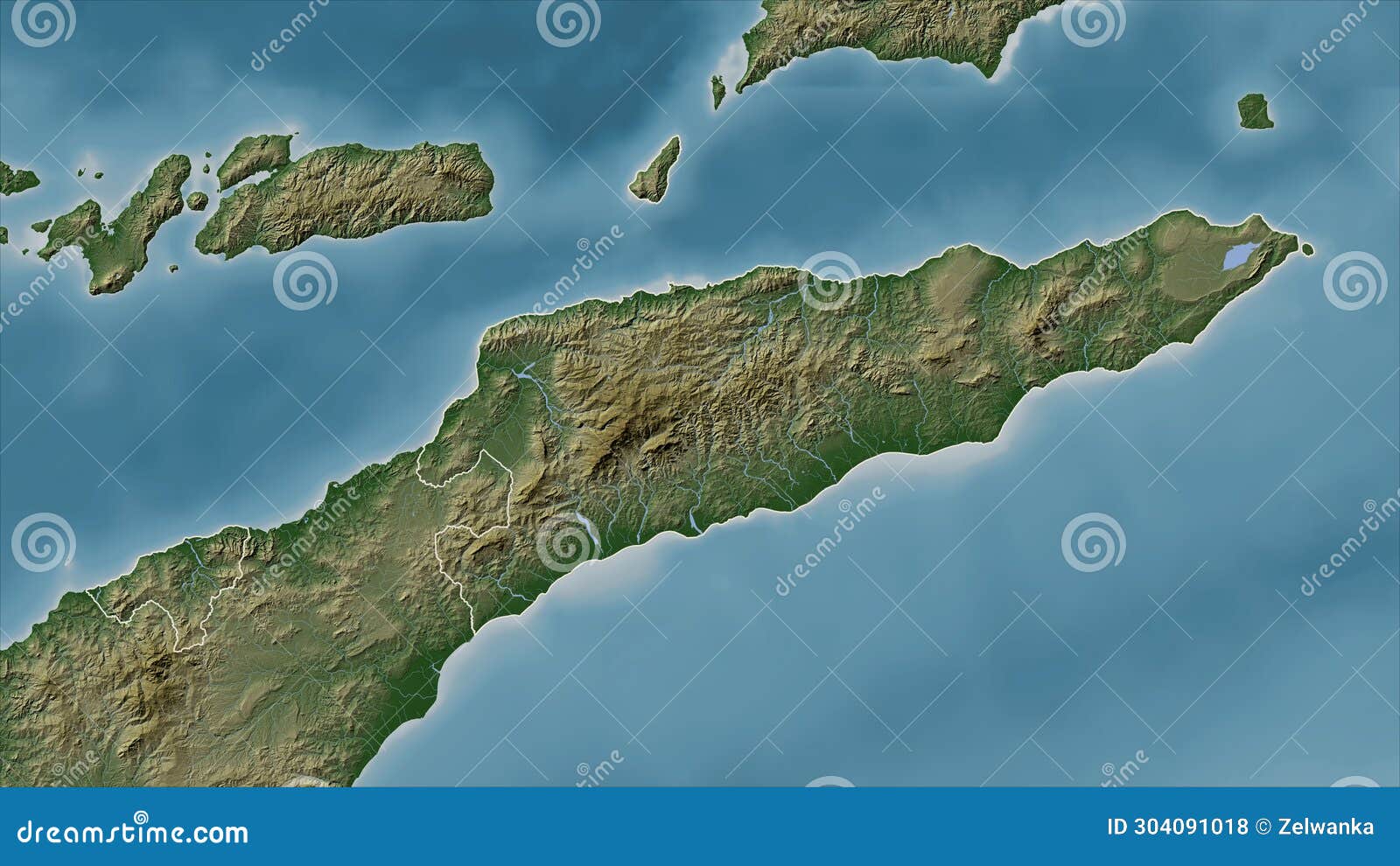 Timor Leste Map In Asia, Icons Showing Timor Leste Location And Flags ...