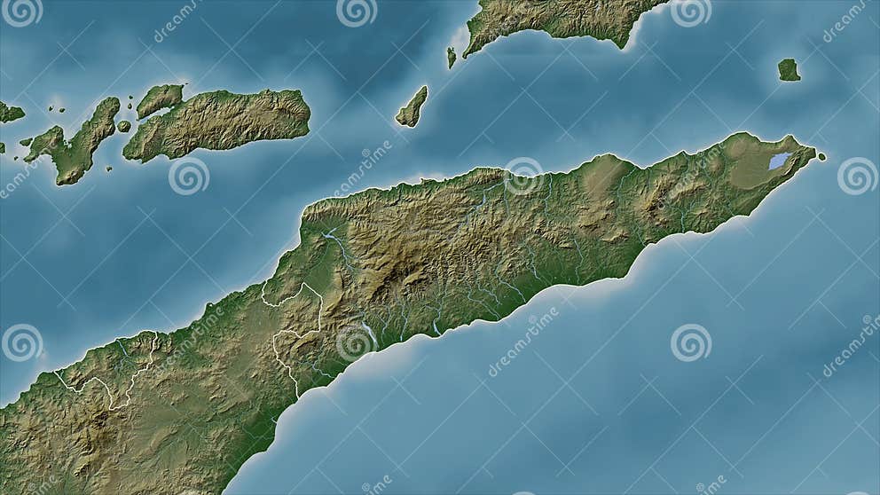 Timor Leste outlined. Pale stock illustration. Illustration of stroke - 304091018