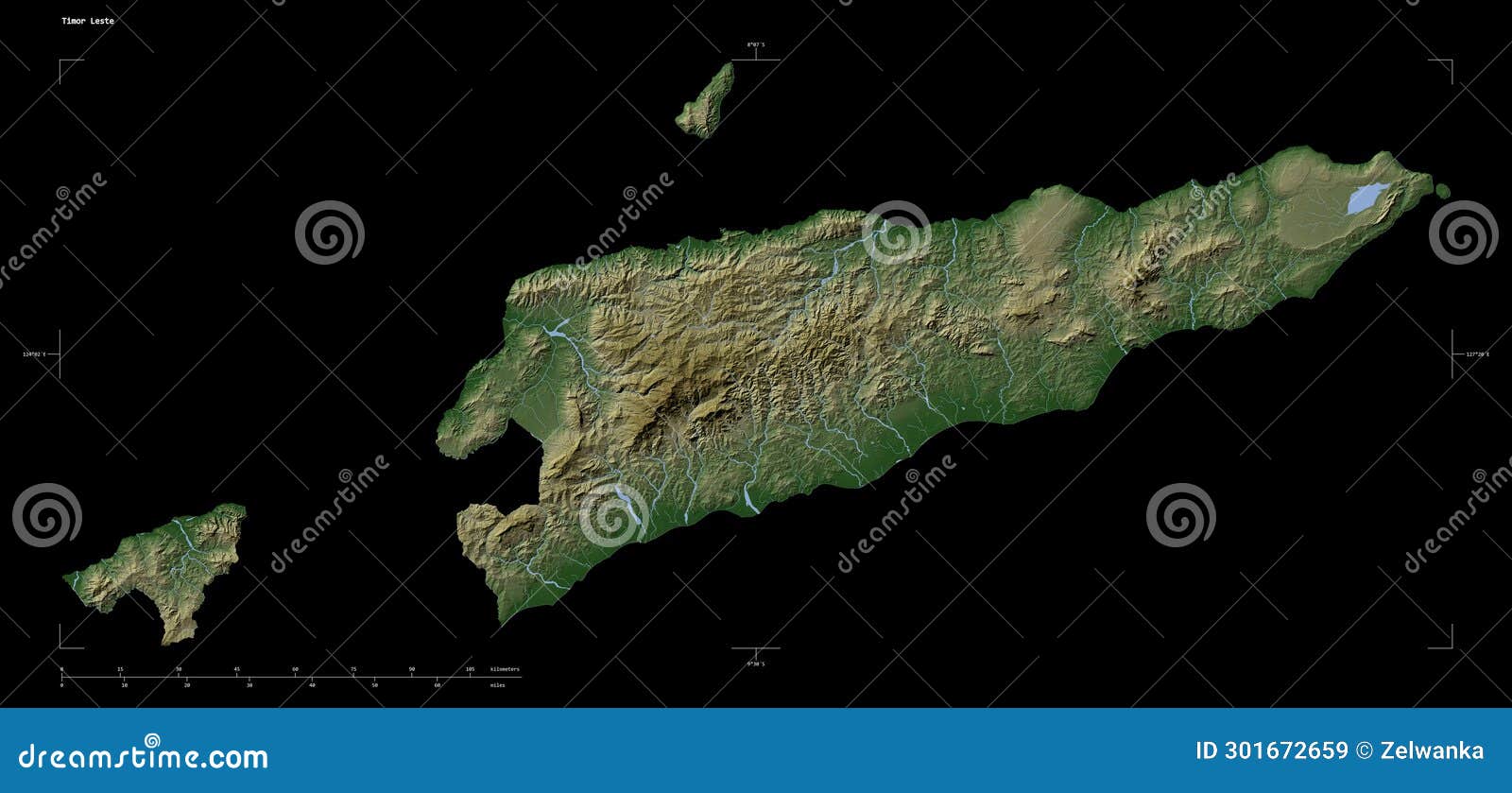 Timor-Leste Map. East Timor Country Map. Black And White East Timorese ...