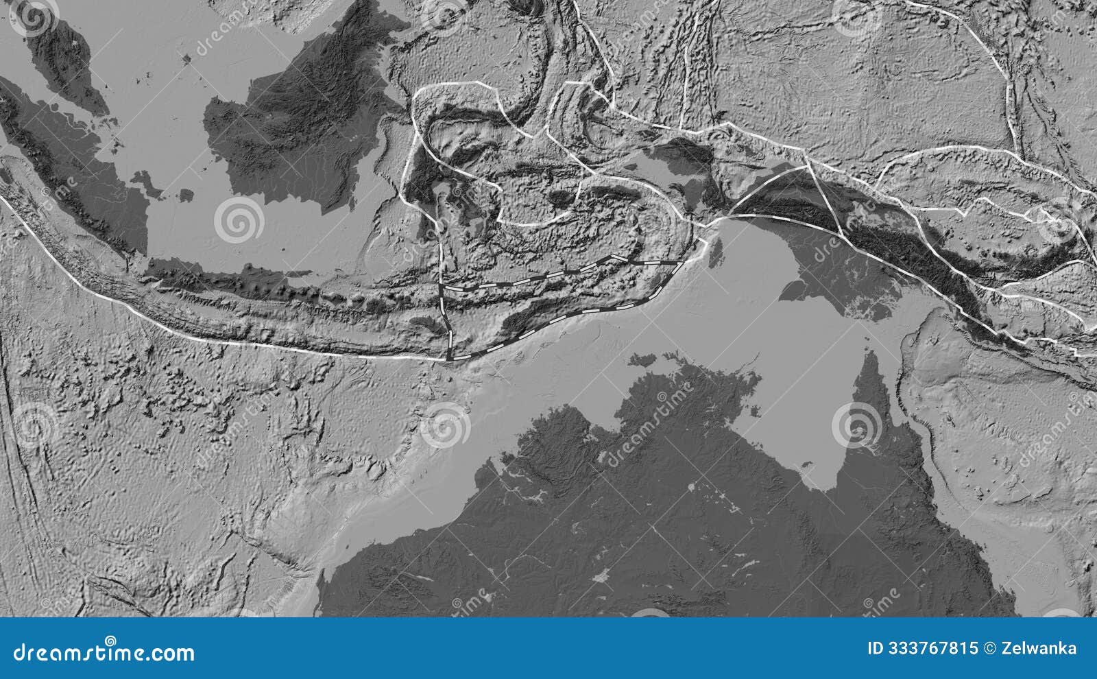 Timor Plate Dashed. Eckert III. Bilevel Stock Illustration ...
