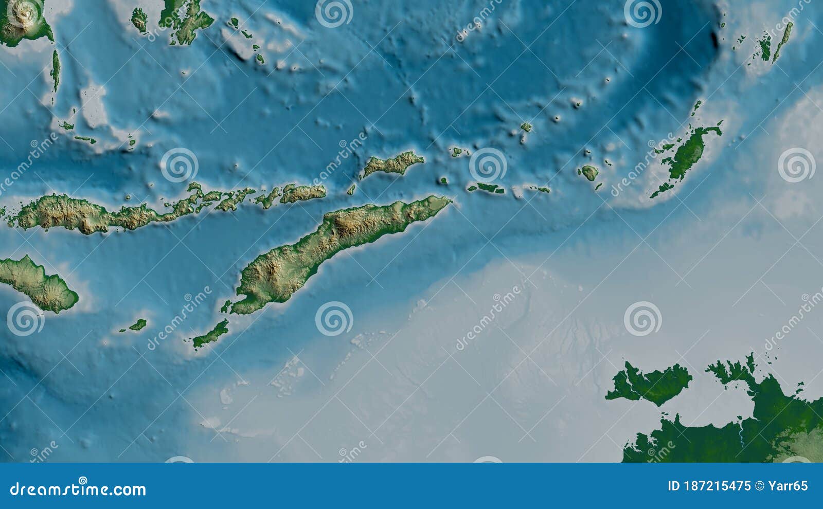 Timor Tectonic Plate - Raster. Physical Stock Illustration ...