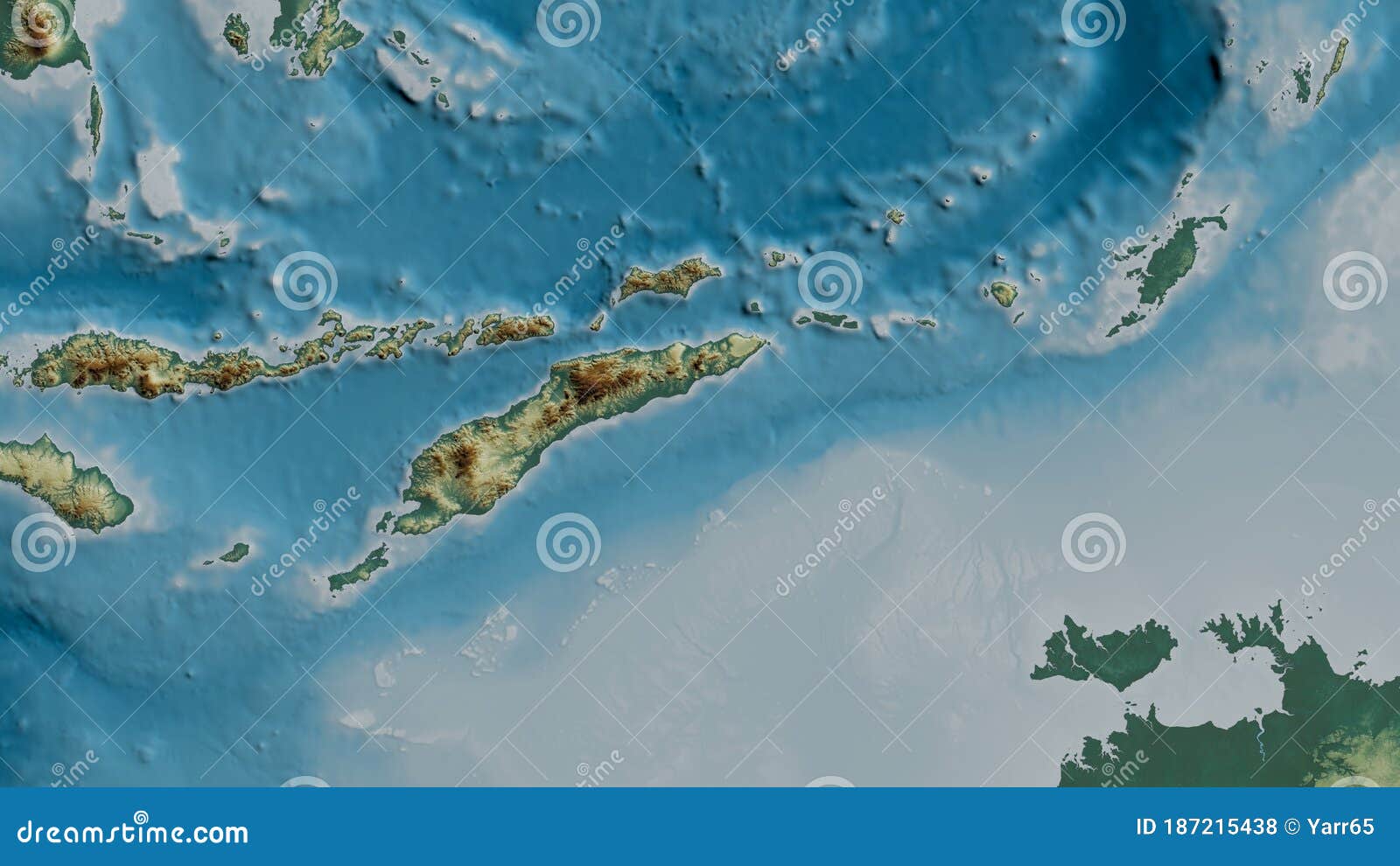 Timor Tectonic Plate - Raster. Relief Stock Illustration - Illustration ...