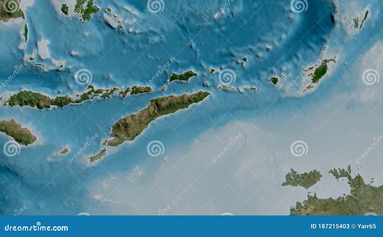 Timor Tectonic Plate - Raster. Satellite Stock Illustration ...