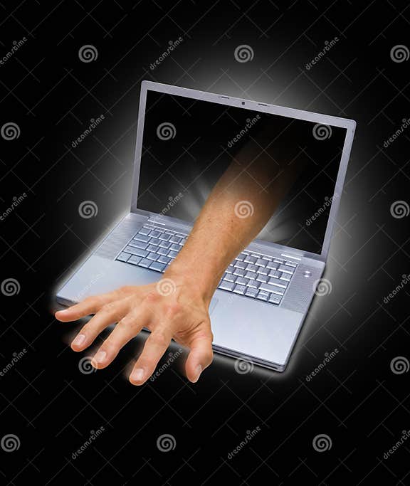 Timore in linea immagine stock. Immagine di informazione - 8367567