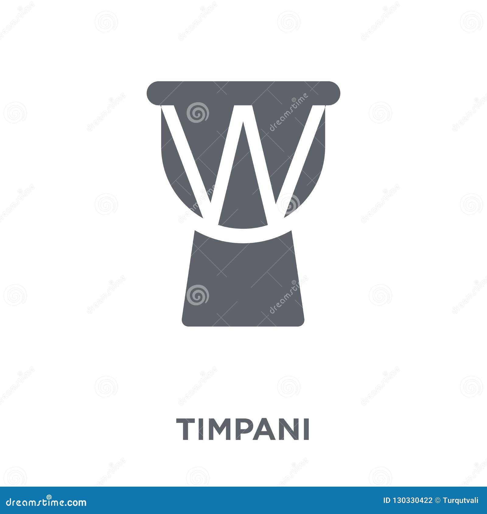 Timpani Icon Vector Illustration | CartoonDealer.com #133816810