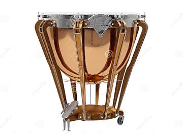 Timpani Isolated on White 3D Rendering Stock Photo - Image of orchestra ...