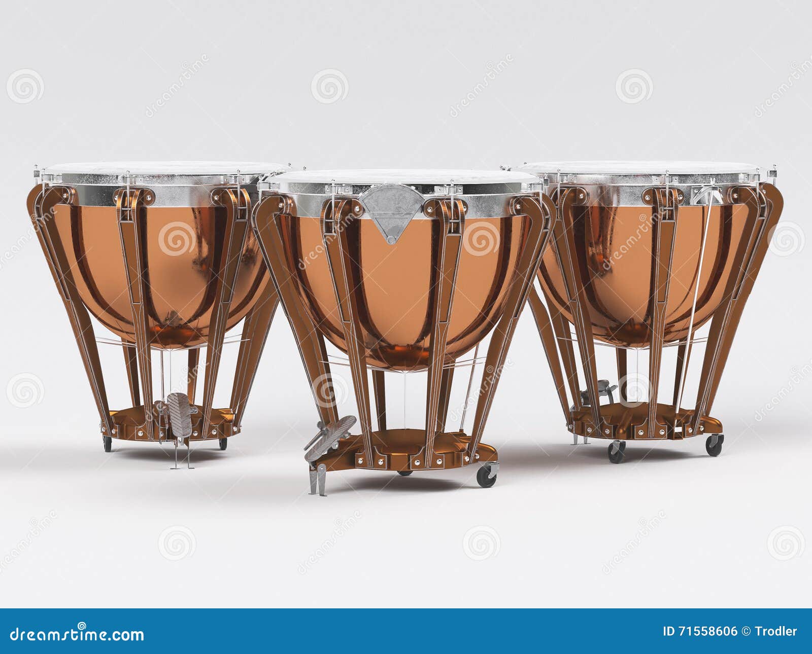 Timpano Sulla Rappresentazione Bianca 3D Fotografia Stock - Immagine di ...