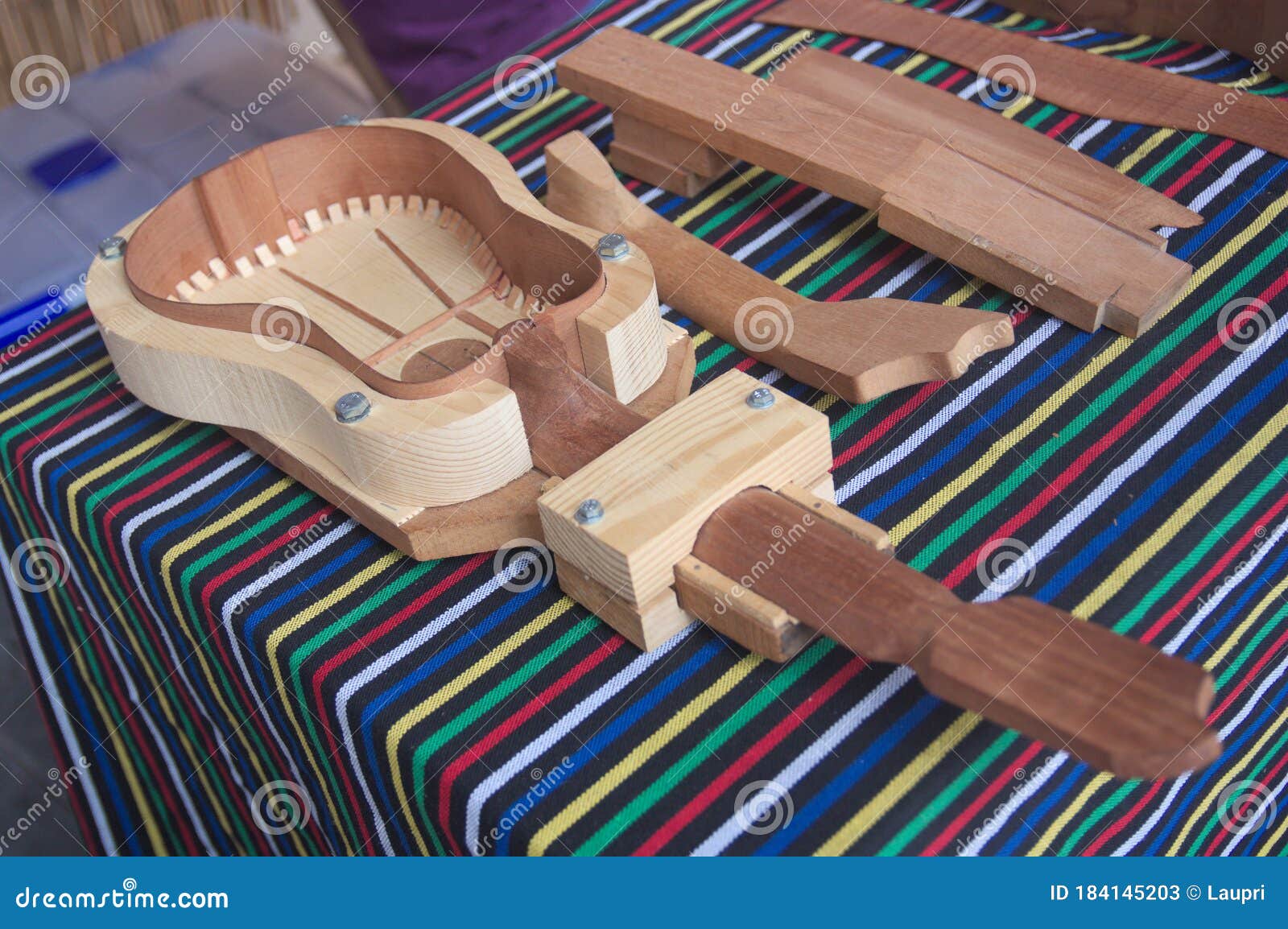 Timple, Typical Canarian Instrument, Which is Being Assembled by a ...