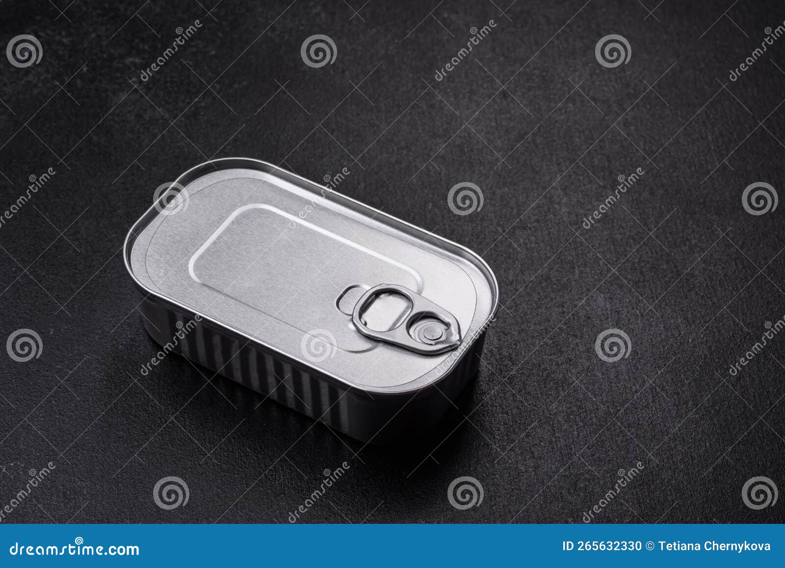Tin or Aluminum Rectangular Can of Canned Food with a Key Stock Photo ...
