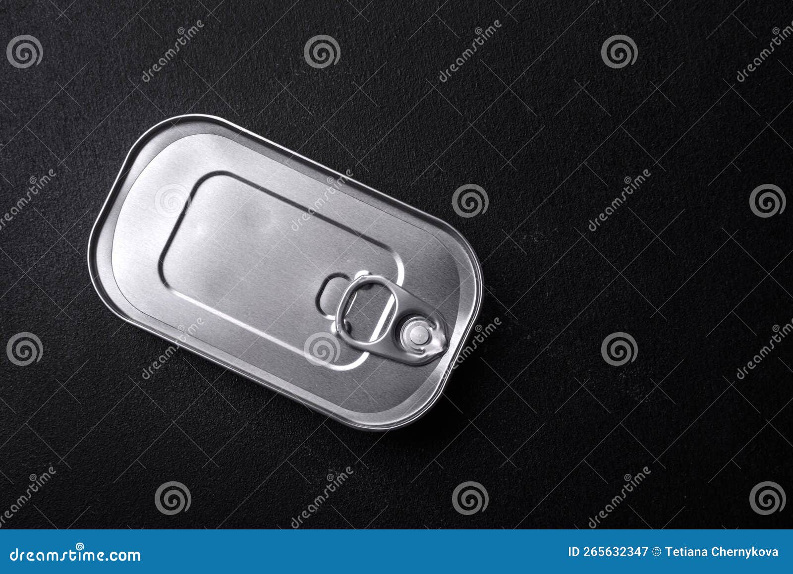 Tin or Aluminum Rectangular Can of Canned Food with a Key Stock Image ...