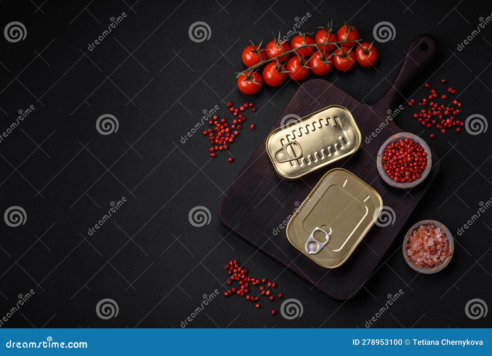 Tin or Aluminum Rectangular Can of Canned Food with a Key Stock Photo ...