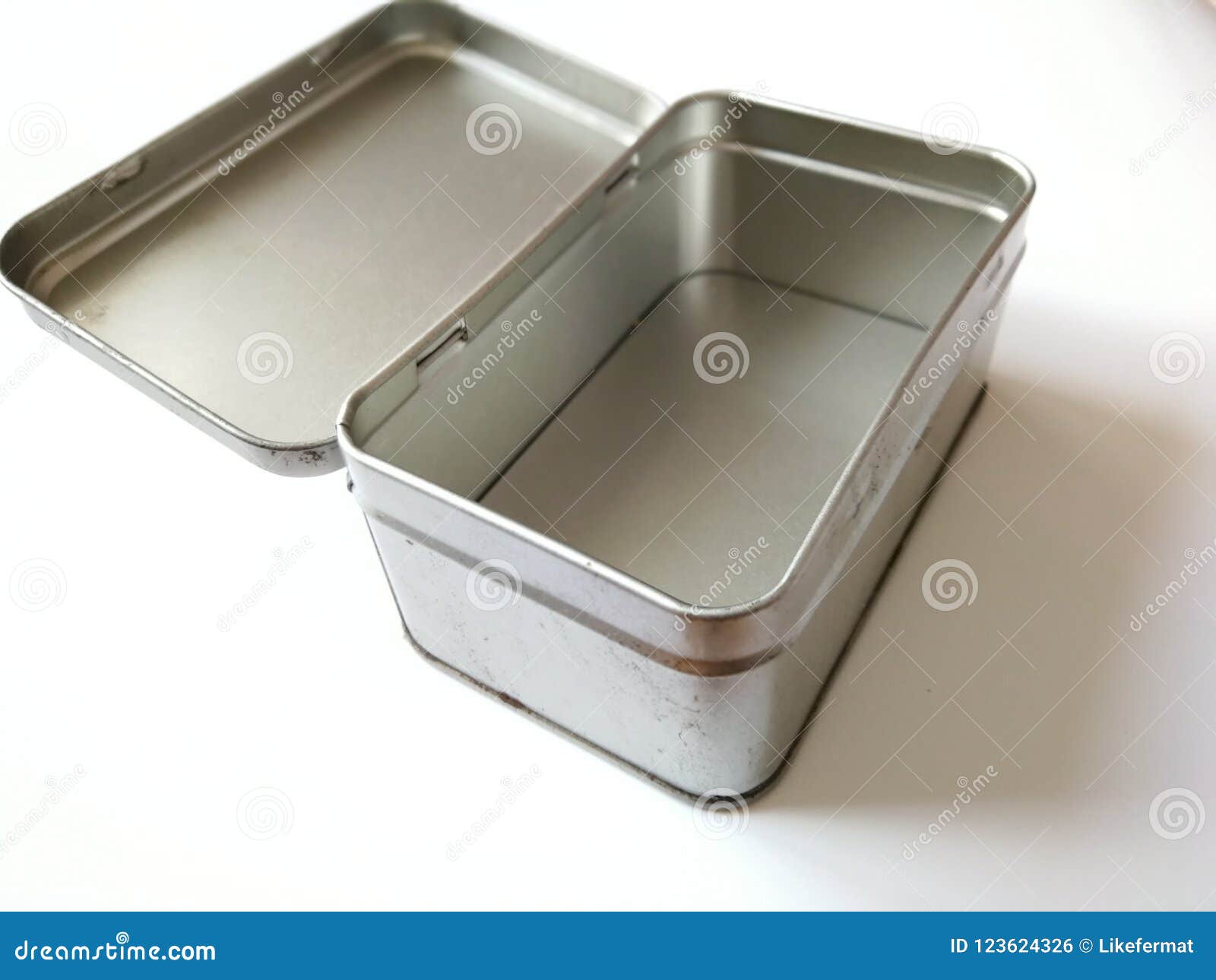 Tin box stock photo. Image of iron, open, boxes, case - 123624326
