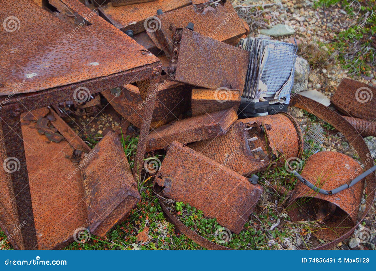 Tin can on stock image. Image of blank, oxidation, metallic - 74856491