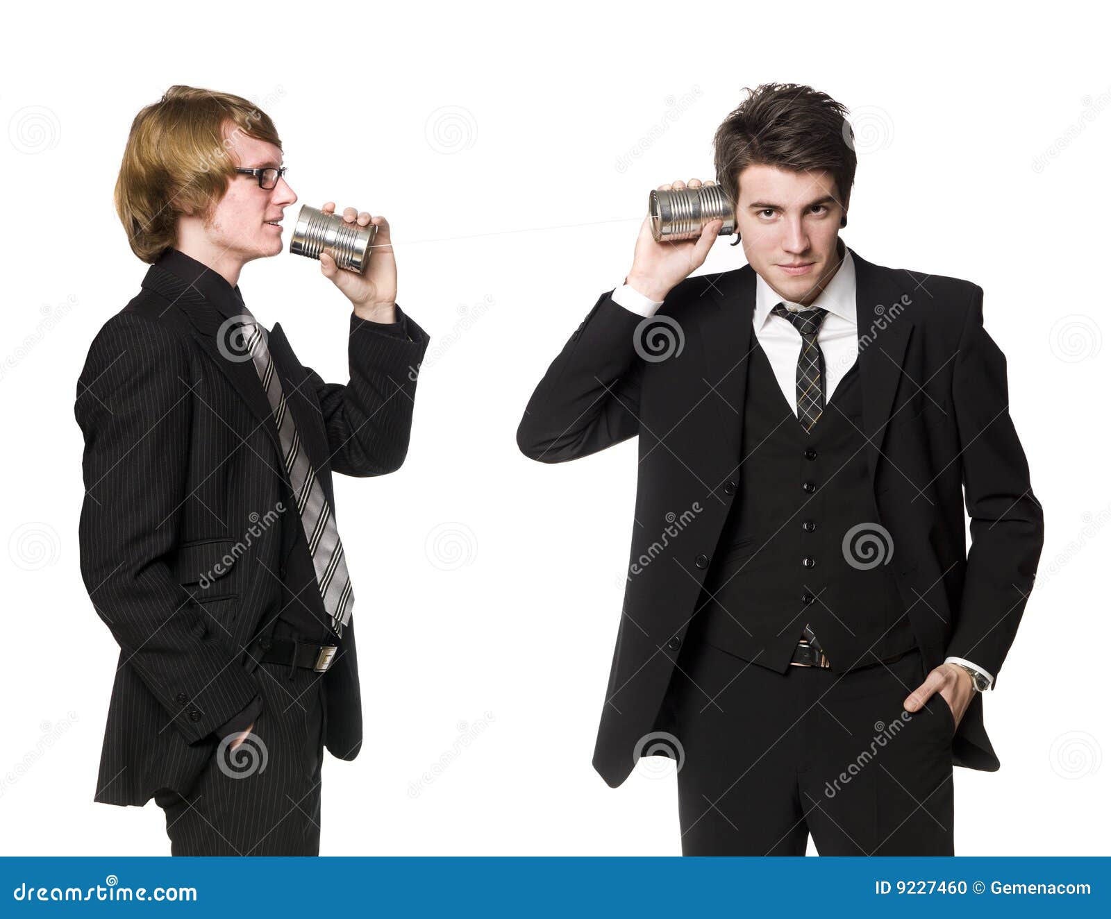 Tin can communication stock photo. Image of background - 9227460