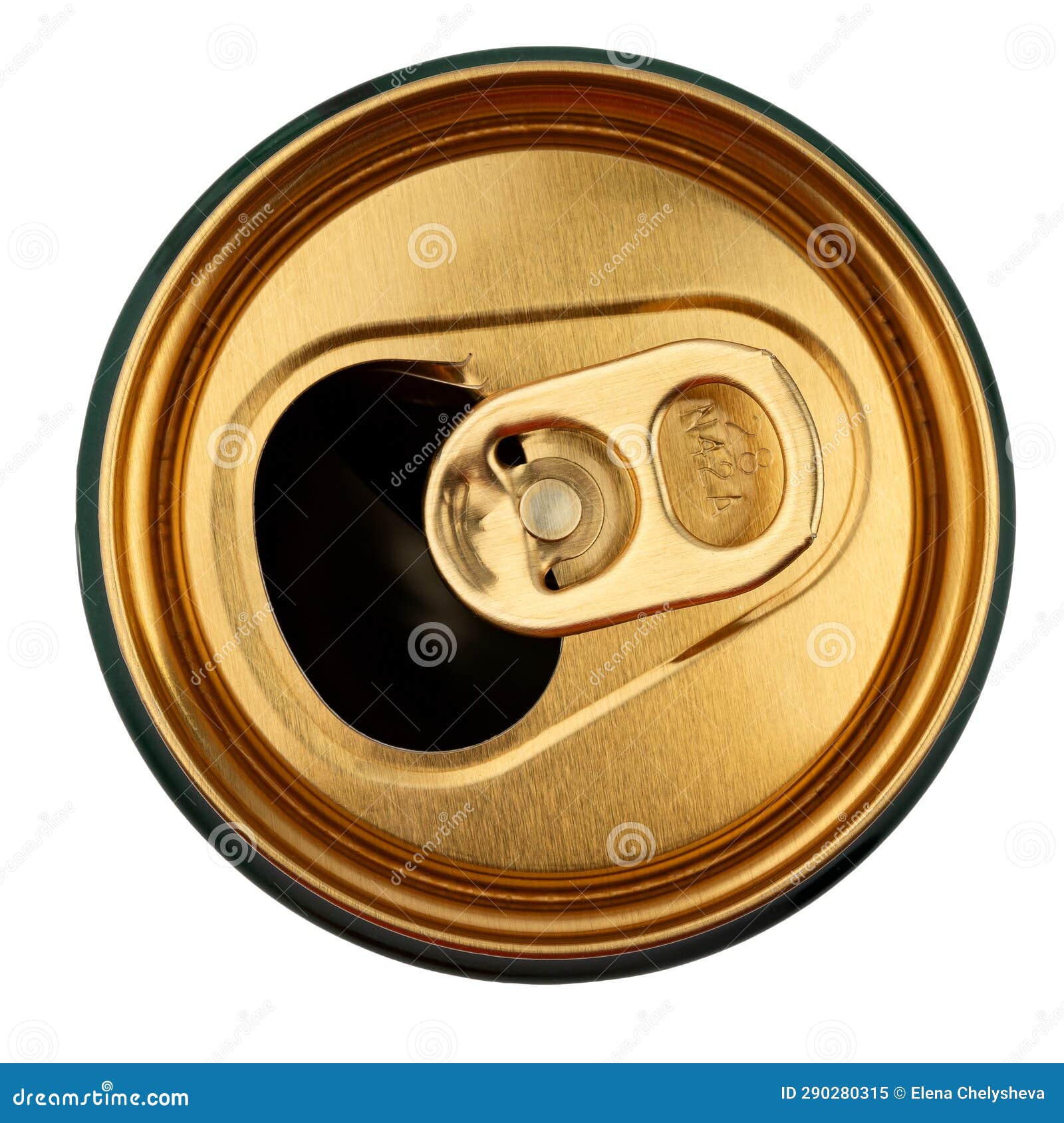 A Tin Can of Lemonade or Beer with an Open Lock Stock Image - Image of ...