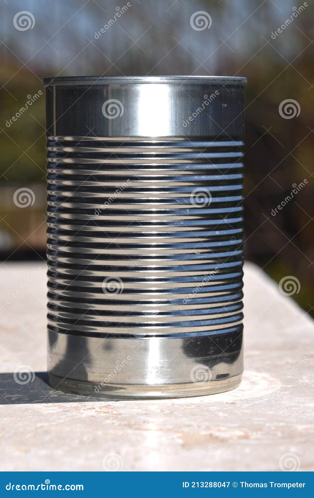 Tin can with no label stock image. Image of abstract - 213288047
