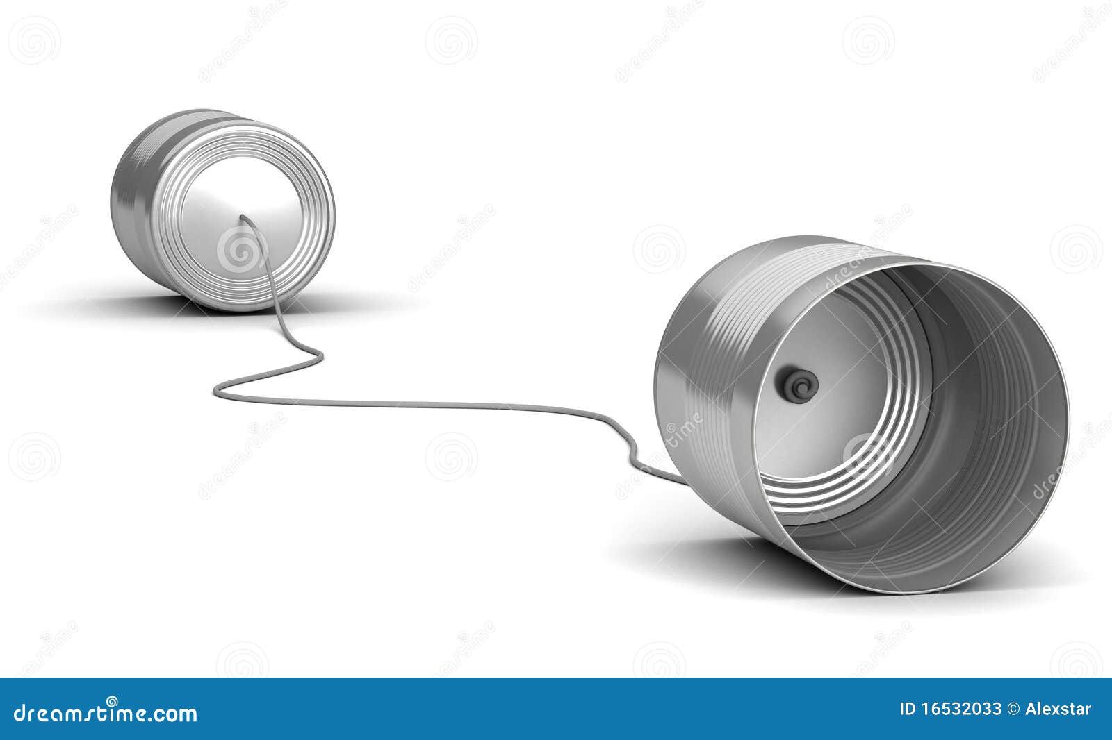 Tin Can Phone stock illustration. Illustration of simple - 16532033
