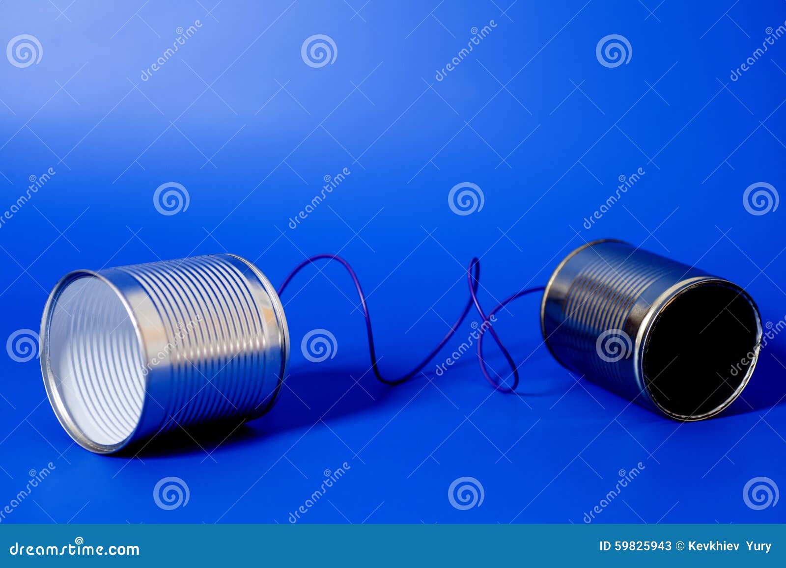 Tin can phone stock image. Image of listening, equipment - 59825943