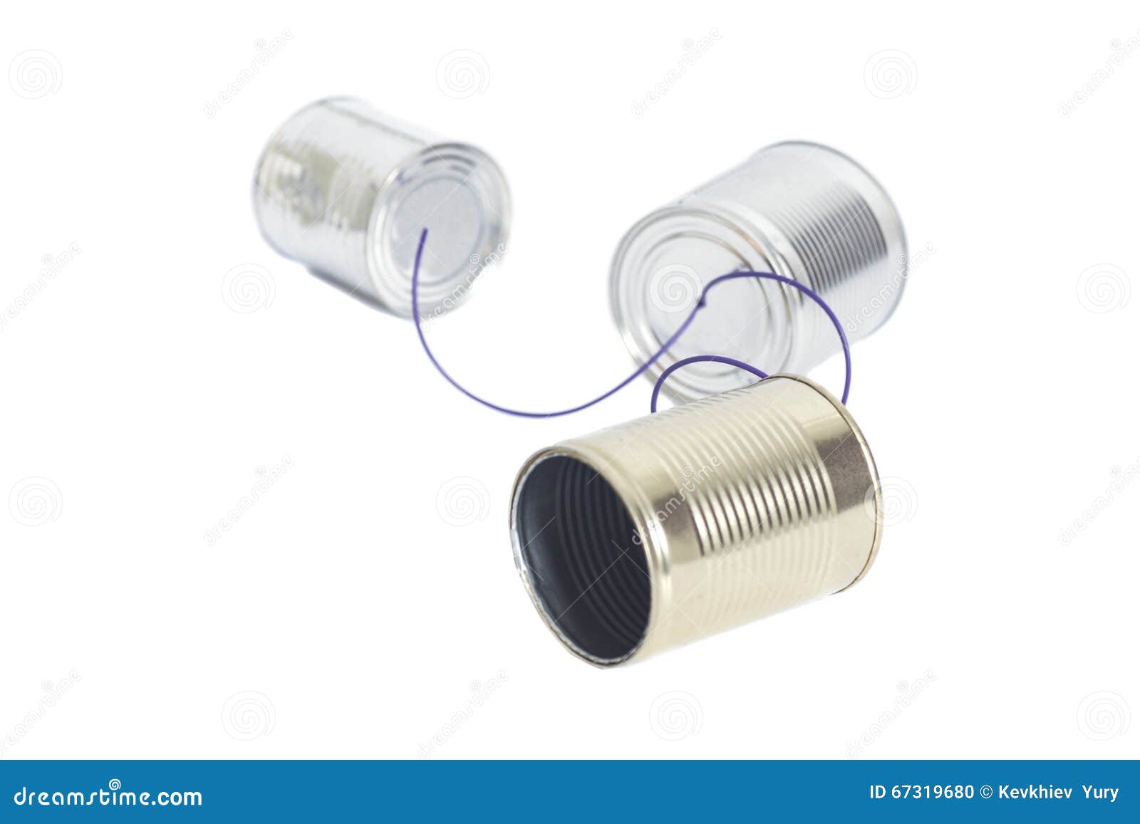 Tin can phone stock photo. Image of quality, call, listening - 67319680