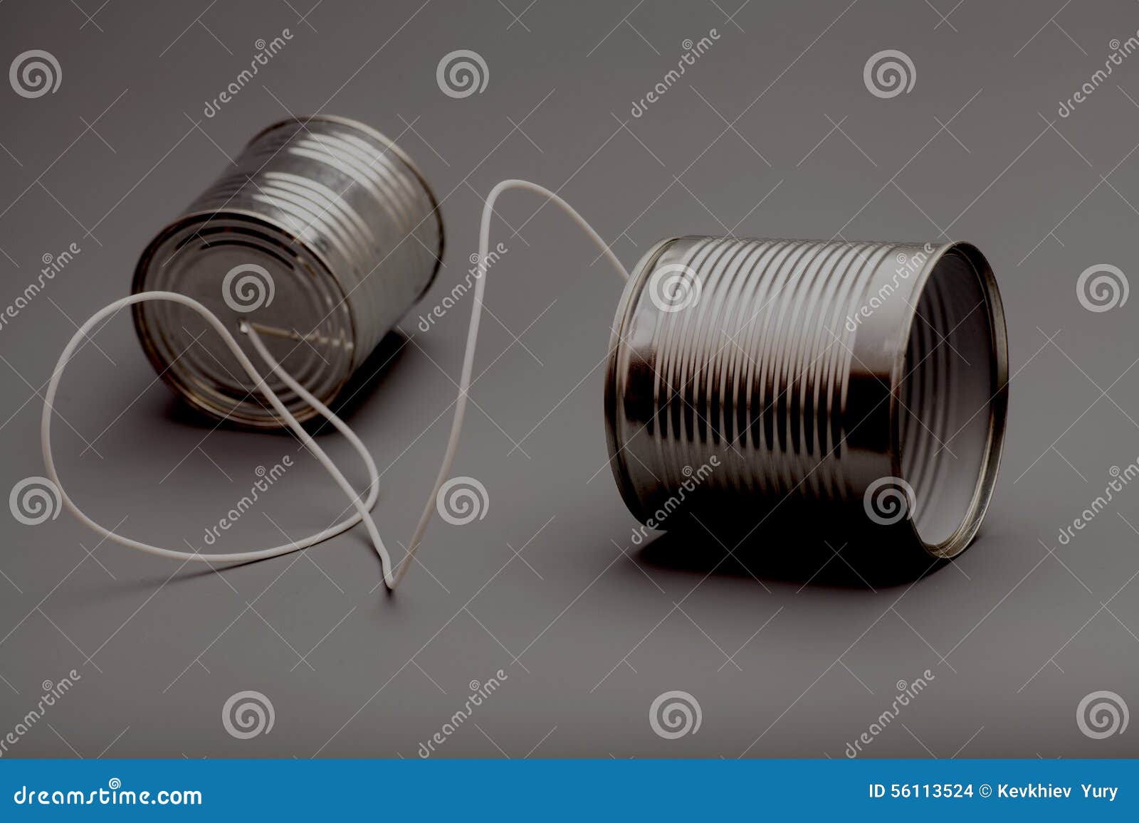 Tin Can Phone.communication Concept Stock Photo - Image of ...