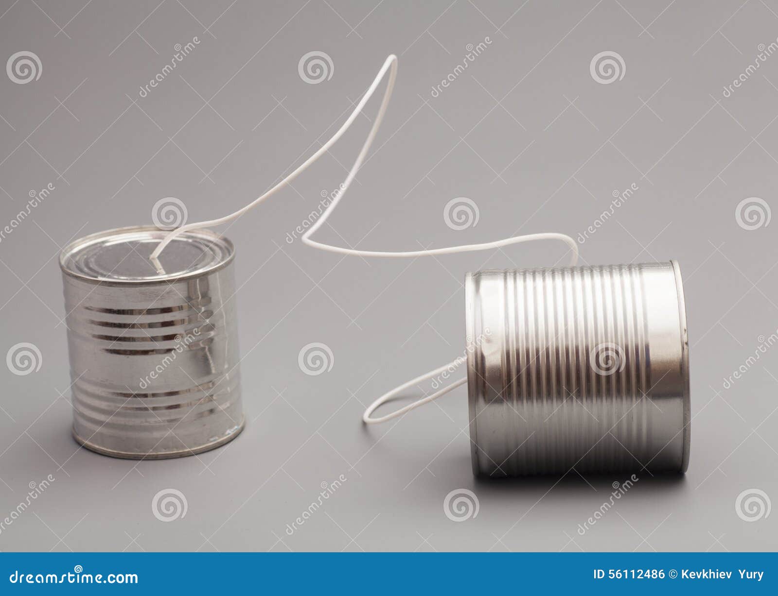 Tin Can Phone.communication Concept Stock Photo - Image of concept ...