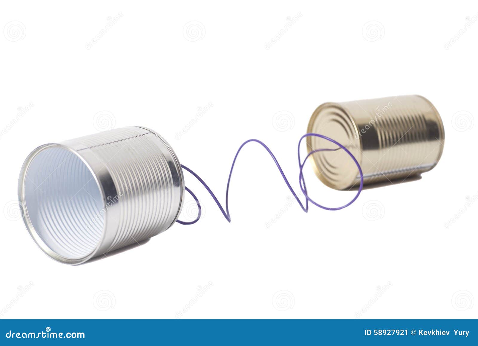 Tin Can Phone.communication Concept Stock Image - Image of speaker ...