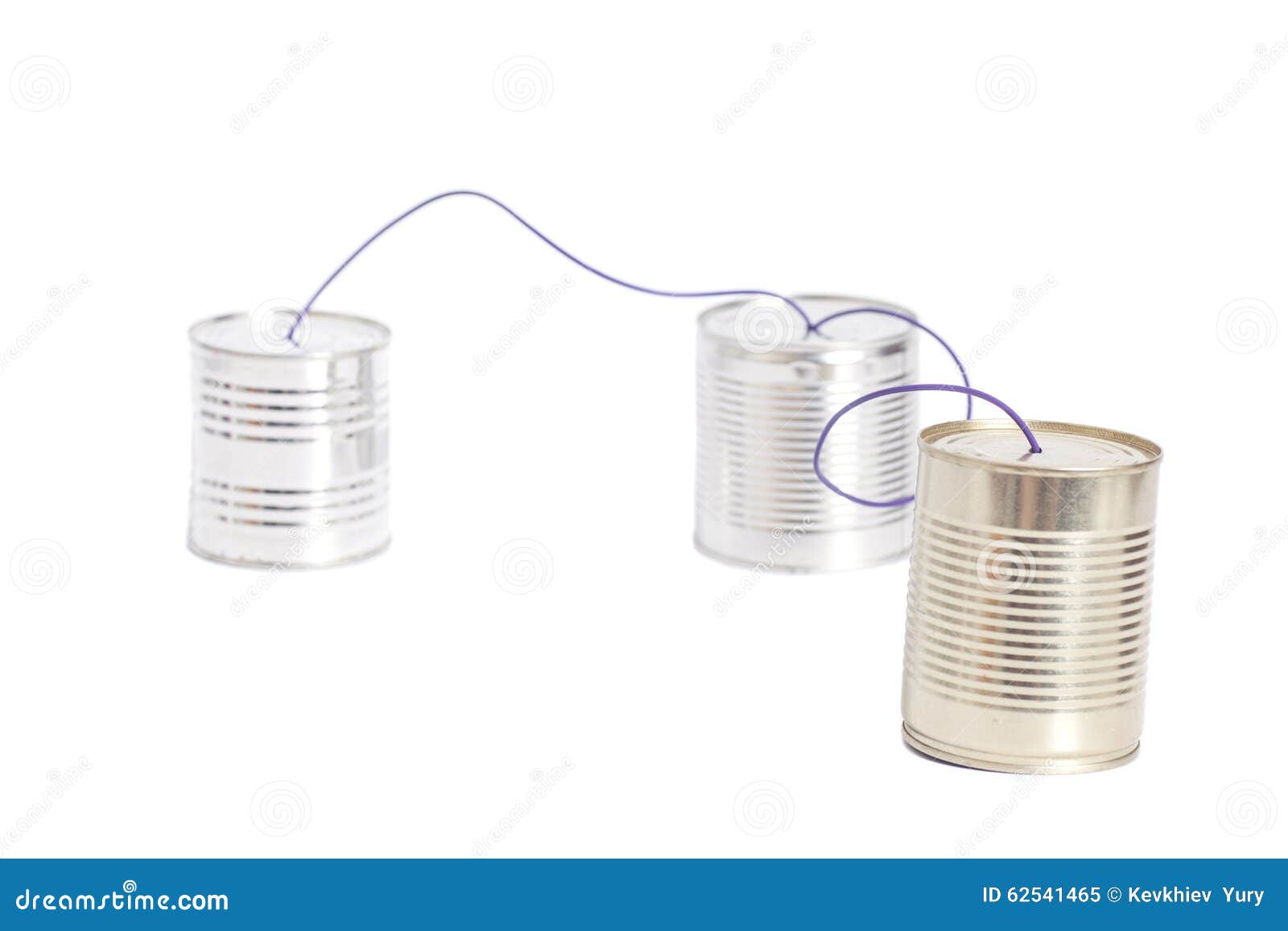 Tin Can Phone.communication Concept Stock Image - Image of sound, cord ...