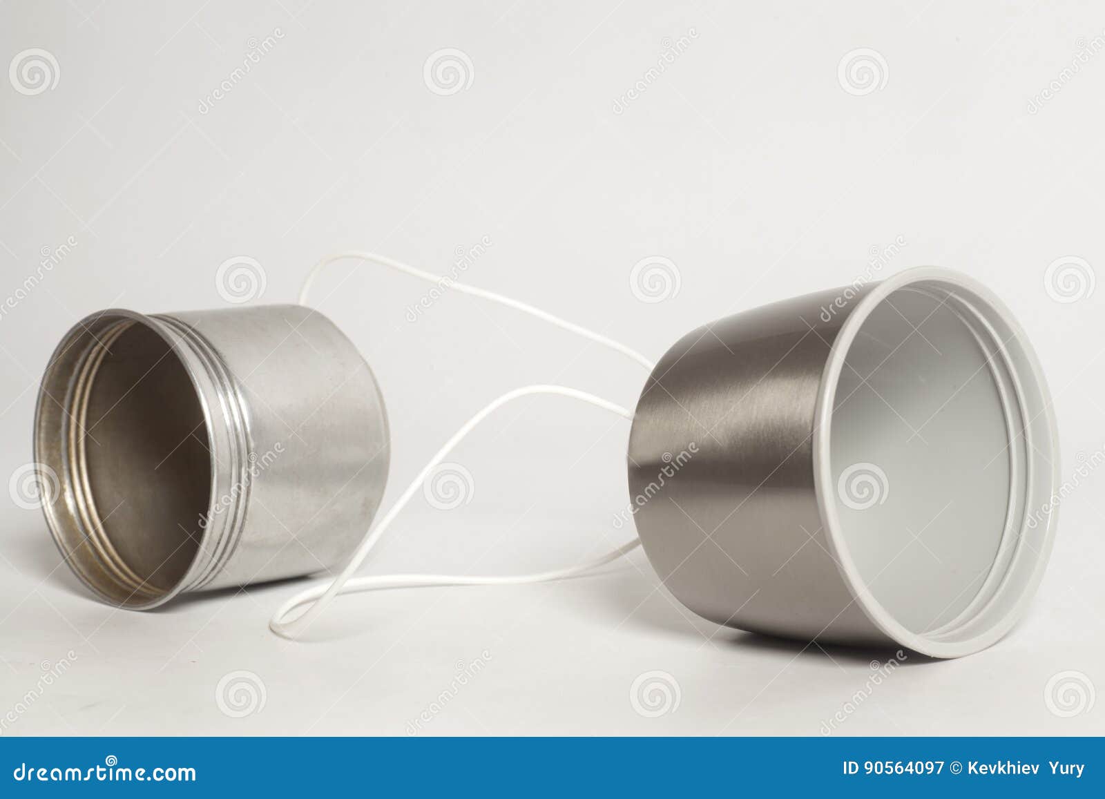 Tin Can Phone.communication Concept Stock Image - Image of message ...