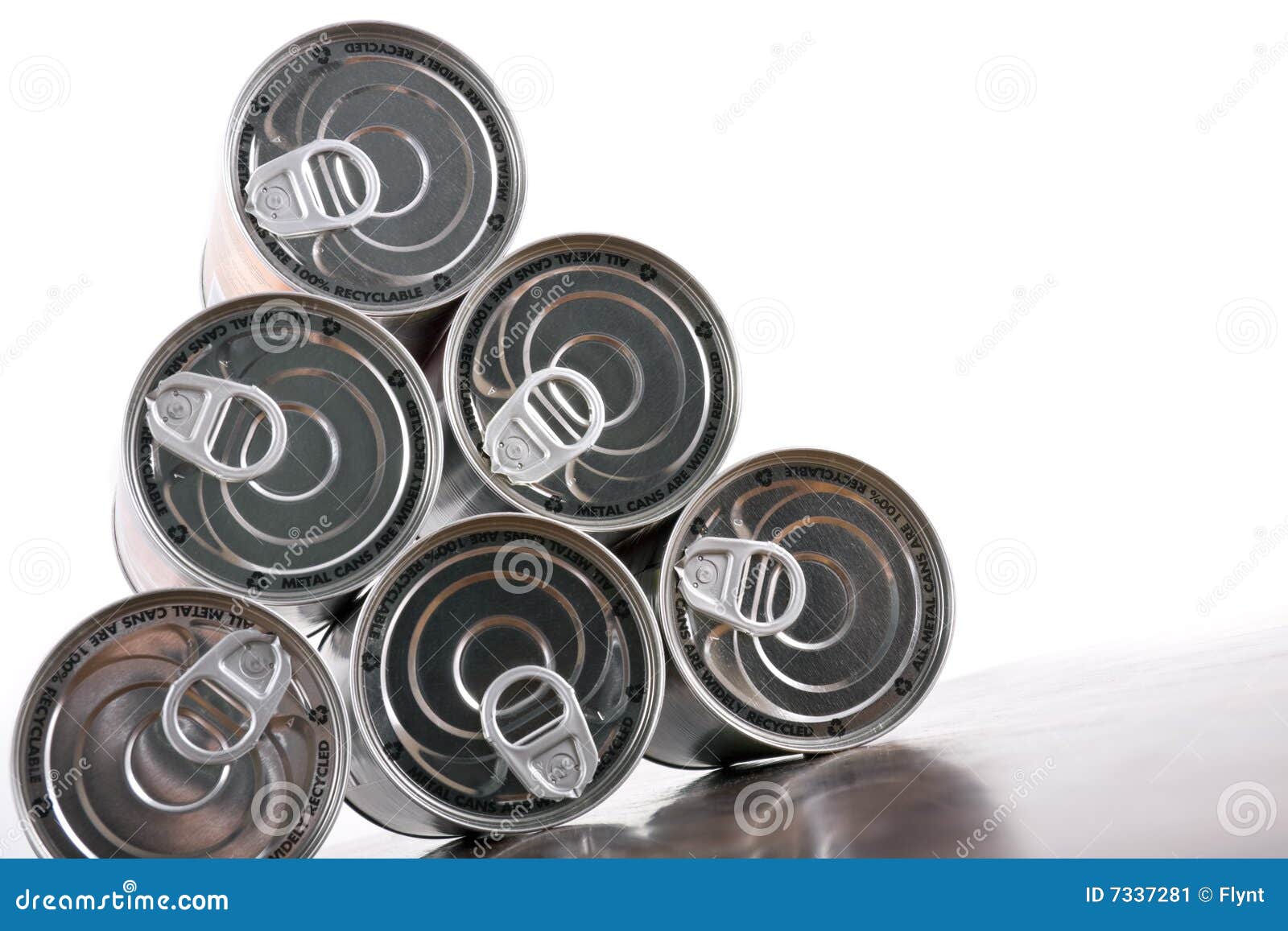 Tin can pyramid stock image. Image of preserved, recycling - 7337281
