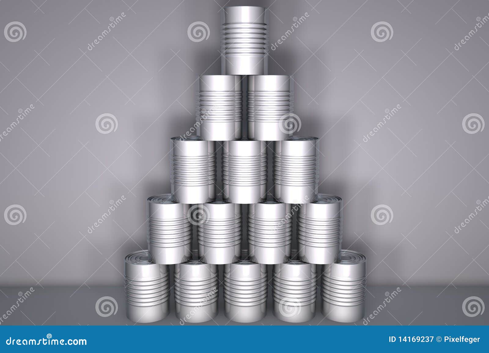 Tin can stack stock illustration. Illustration of shape - 14169237