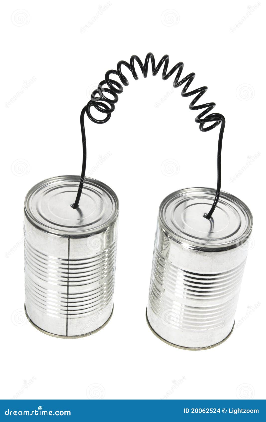 Tin Can Telephone stock photo. Image of telephone, speaker - 20062524