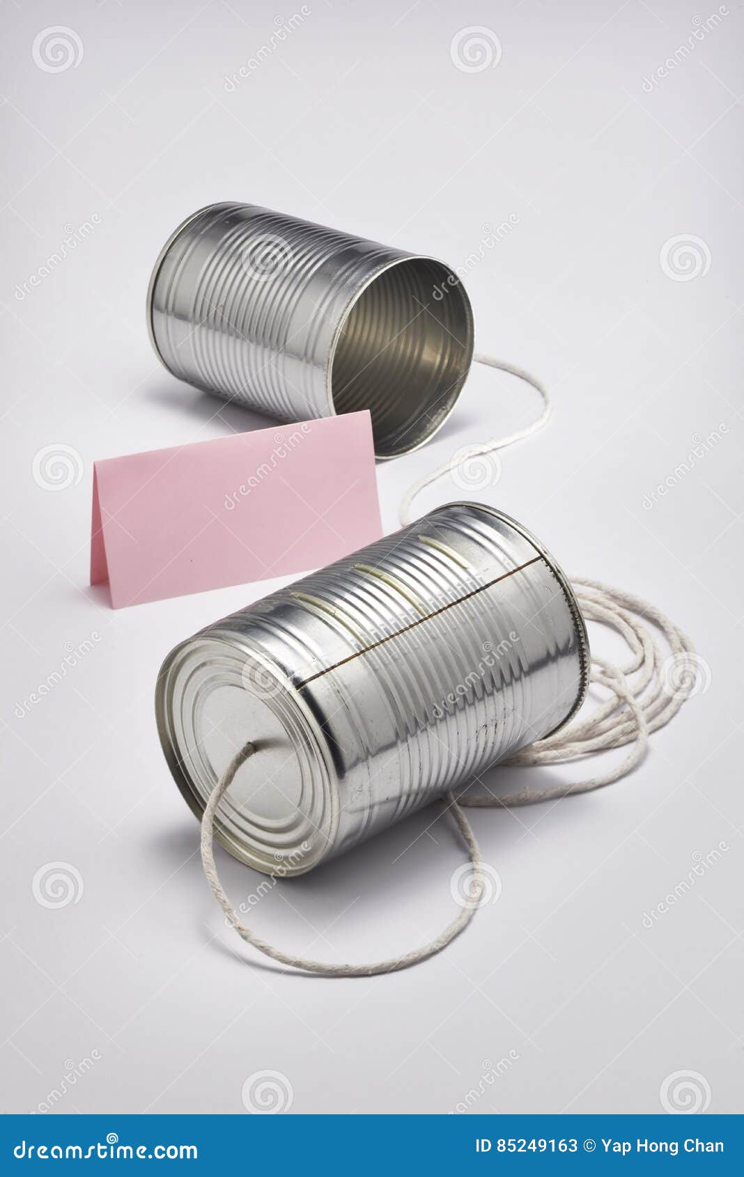 Tin Can Telephone stock image. Image of string, listening - 85249163