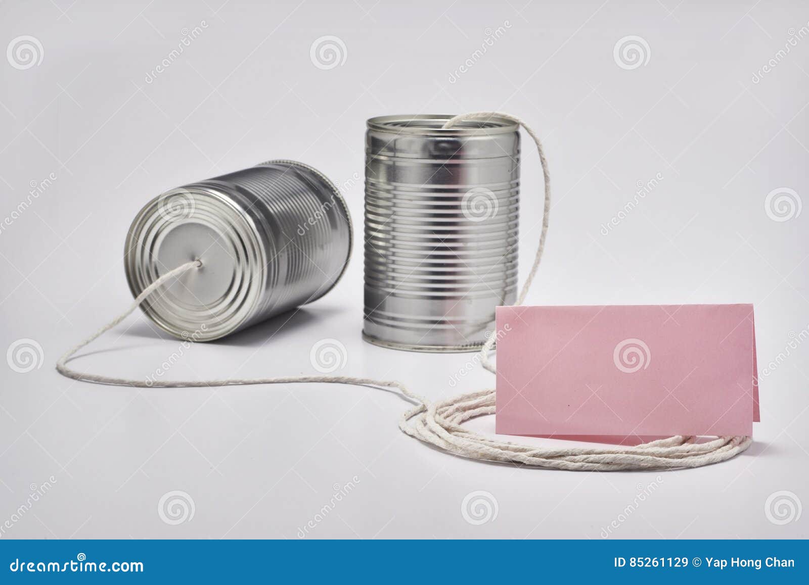 Tin Can Telephone stock image. Image of telephone, concept - 85261129