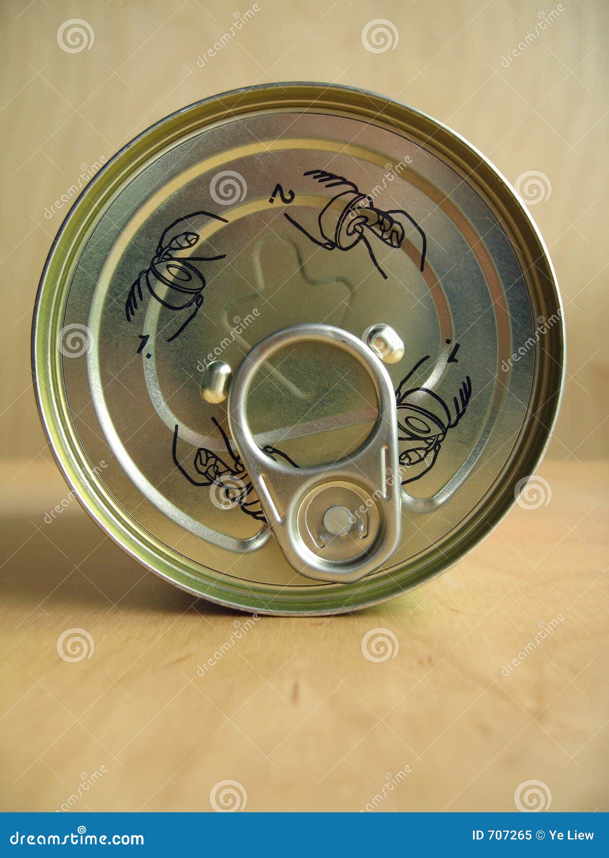 Tin Can Top stock image. Image of open, round, unopened - 707265